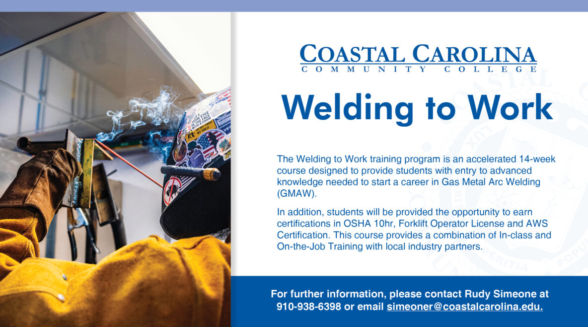 Welding to Work - Coastal Carolina Community College